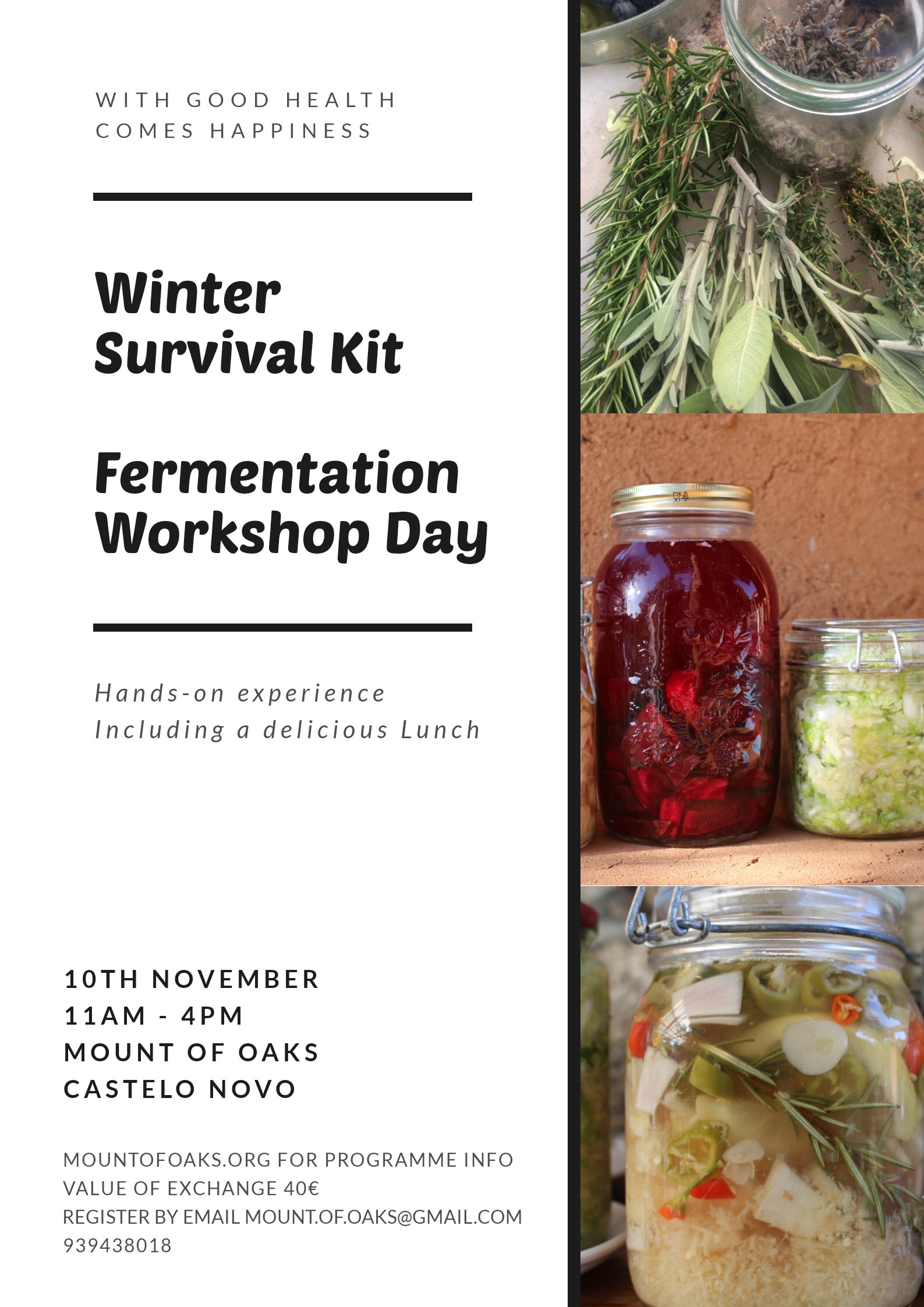 Fermentation Workshops – Mount Of Oaks